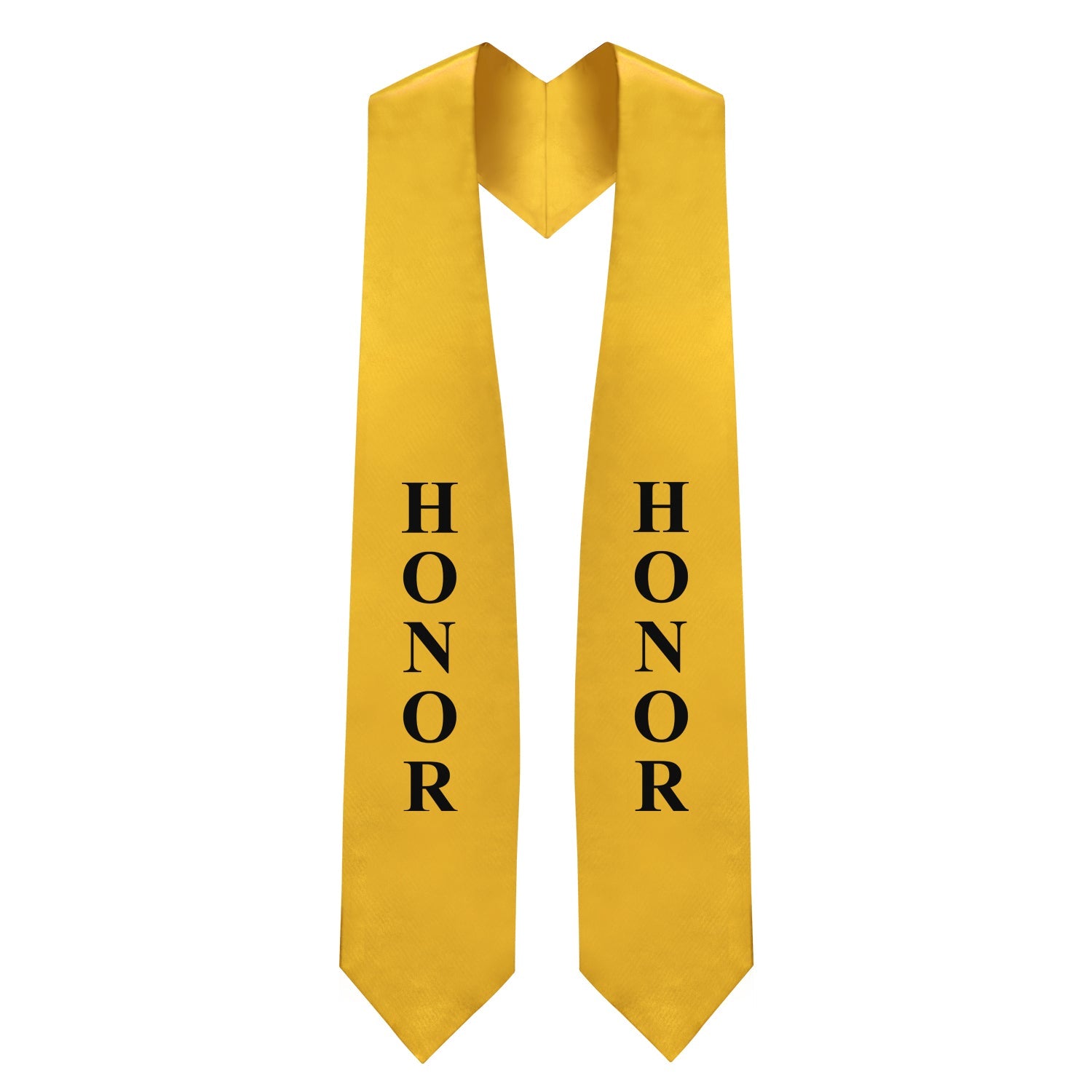 Gold Honors Graduation Stole/Sash with Classic Tips