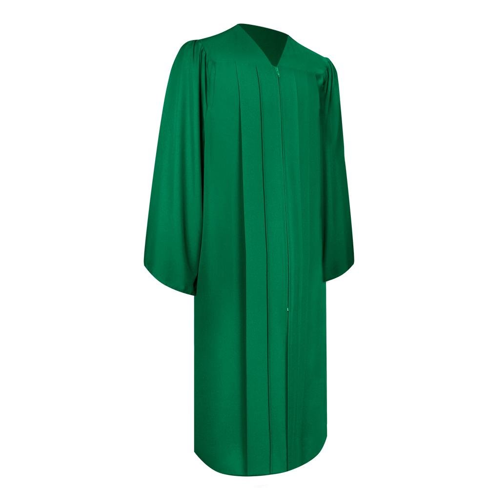 Matte Green Graduation Gown
