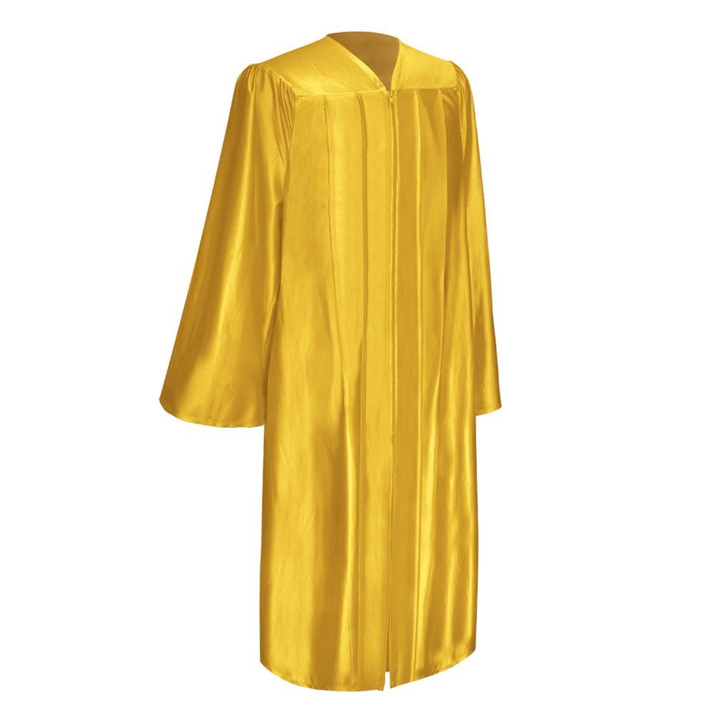 Shiny Gold Graduation Gown